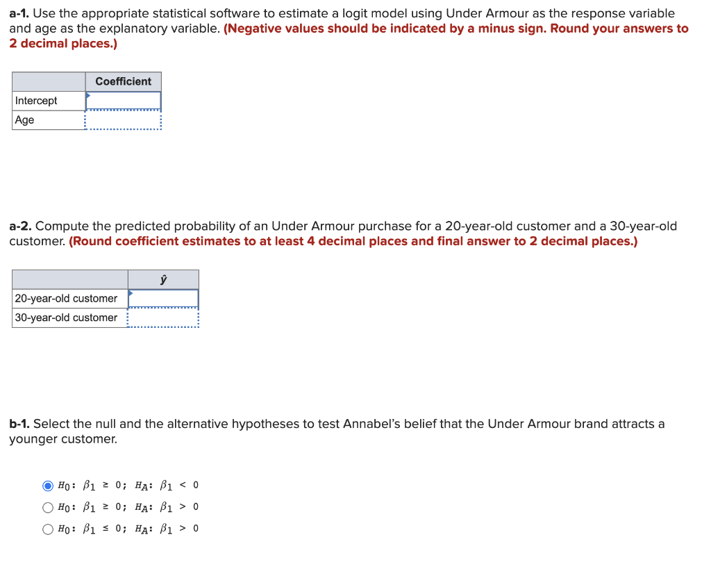Solved The logit model cannot be estimated with Excel. | Chegg.com