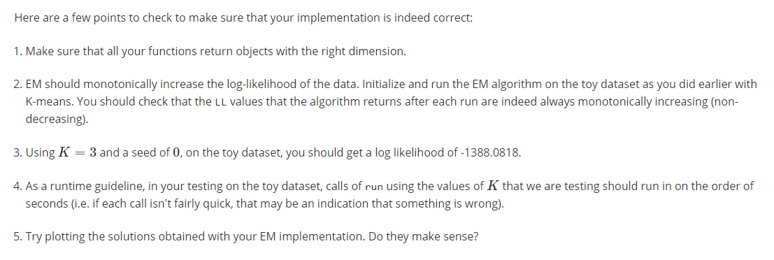 Recall the Gaussian mixture model presented in class: | Chegg.com