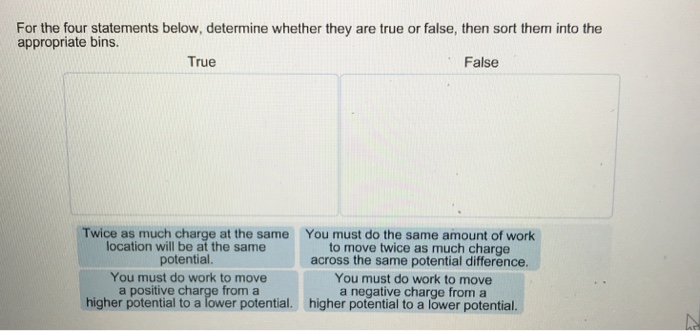 Solved For the four statements below, determine whether they | Chegg.com
