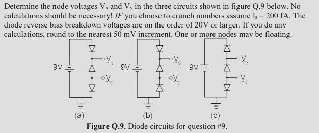 Solved Determine the node voltages Vx and Vy in the three | Chegg.com