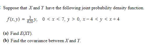 Solved Suppose that X and Y have the following joint | Chegg.com