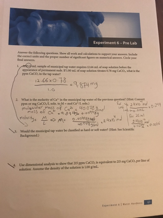 Solved Experiment 6-Pre Lab Answer the following questions. | Chegg.com