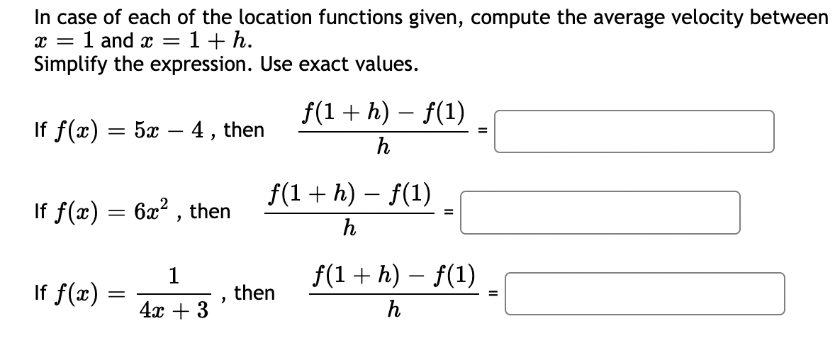 Solved In case of each of the location functions given, | Chegg.com