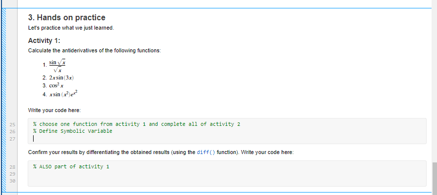 Solved 3. Hands on practice Let's practice what we just | Chegg.com