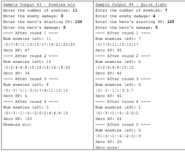Solved (JAVA) Create an Enemy class and a Hero class which | Chegg.com