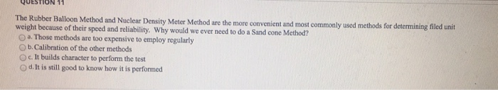 Solved QUESTION 11 The Rubber Balloon Method and Nuclear | Chegg.com