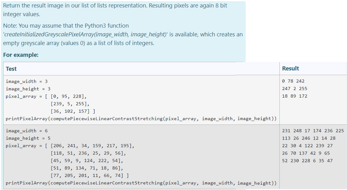 Solved Given is a greyscale 8 bit input image in the form of | Chegg.com