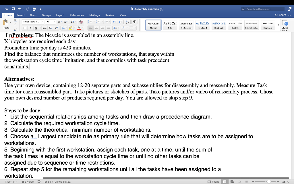 Solved Assembly exercise (5) Q Search in Document Home | Chegg.com