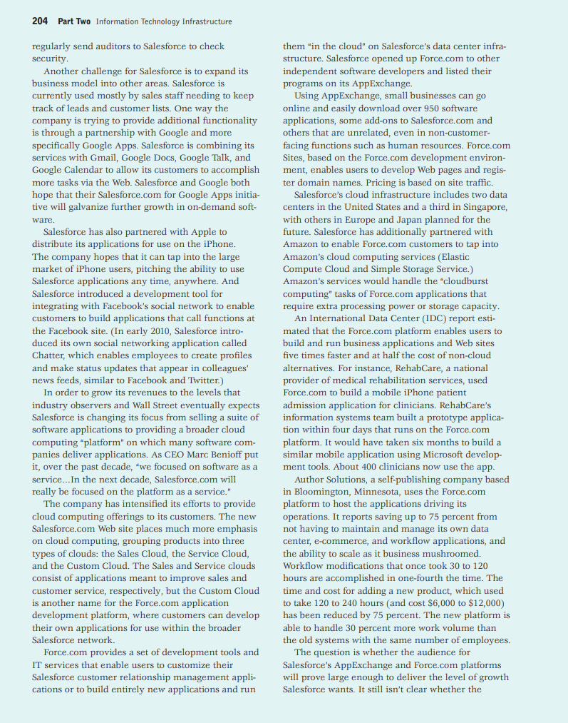 Solved Chapter 5 IT Infrastructure and Emerging Technologies | Chegg.com