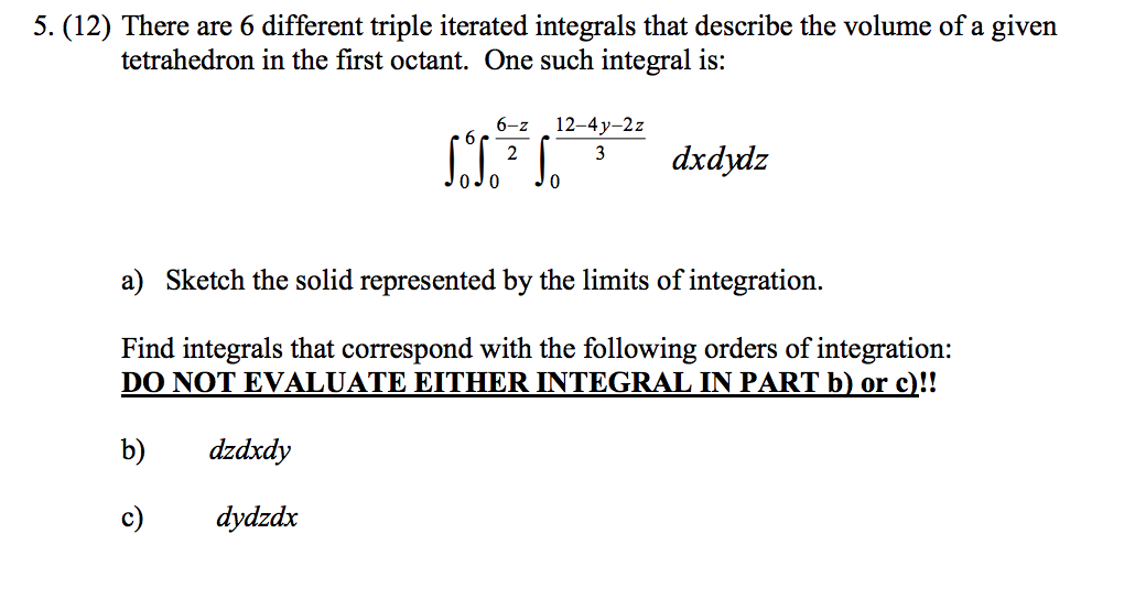 Solved 5. (12) There are 6 different triple iterated | Chegg.com