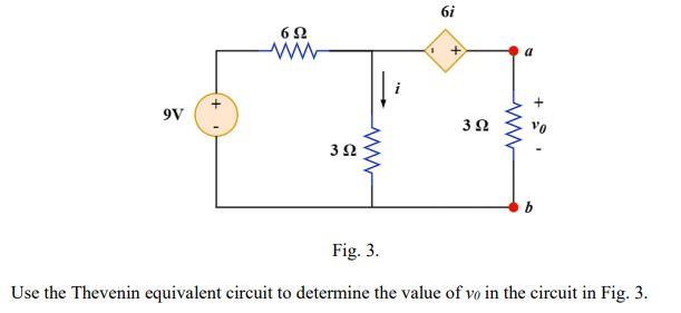 Solved Use the Thevenin equivalent circuit to determine the | Chegg.com