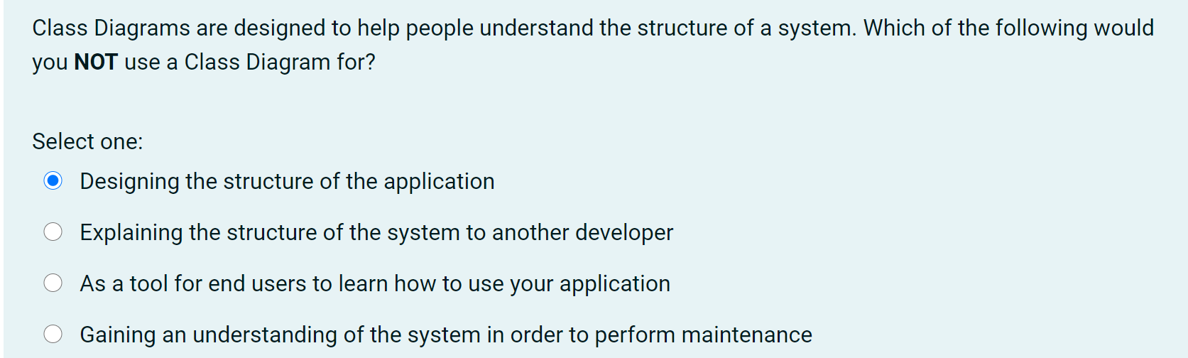Solved Class Diagrams are designed to help people understand | Chegg.com