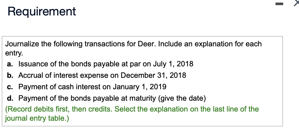 Solved Requirement Journalize the following transactions for | Chegg.com