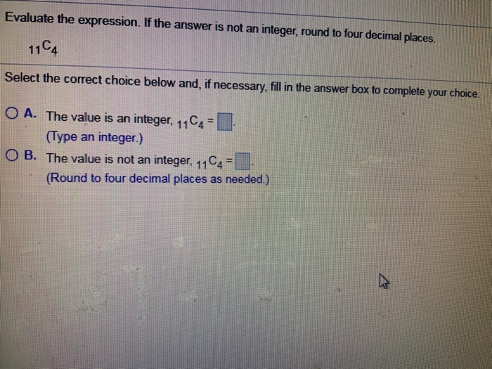 Solved Evaluate the expression. If the answer is not an | Chegg.com