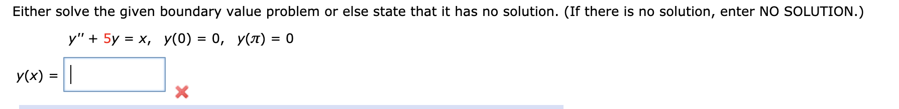 Solved Either solve the given boundary value problem or else | Chegg.com