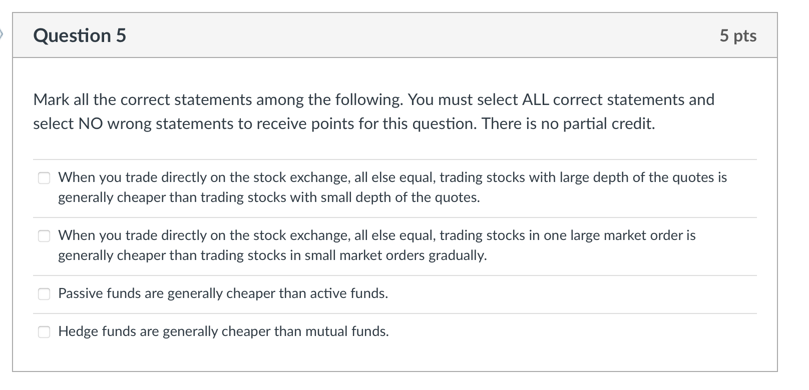 Solved Mark all the correct statements among the following. | Chegg.com