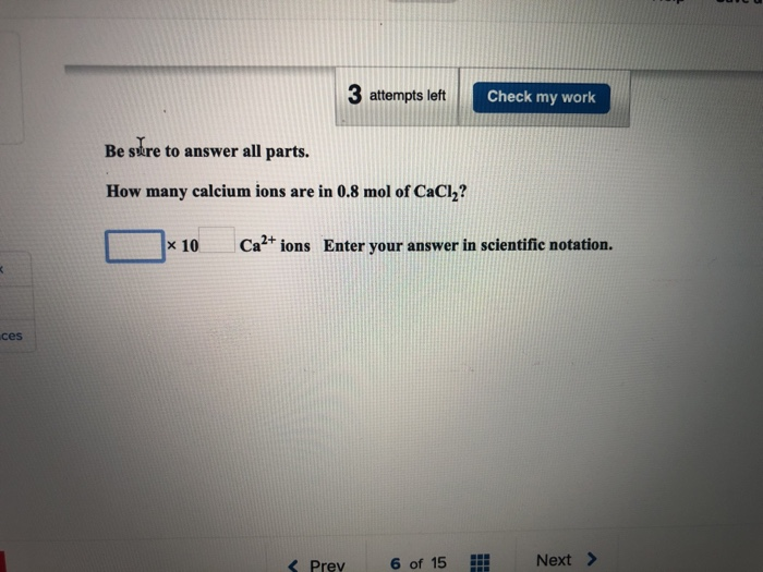 Solved 3 attempts left Check my work Be sare to answer all | Chegg.com