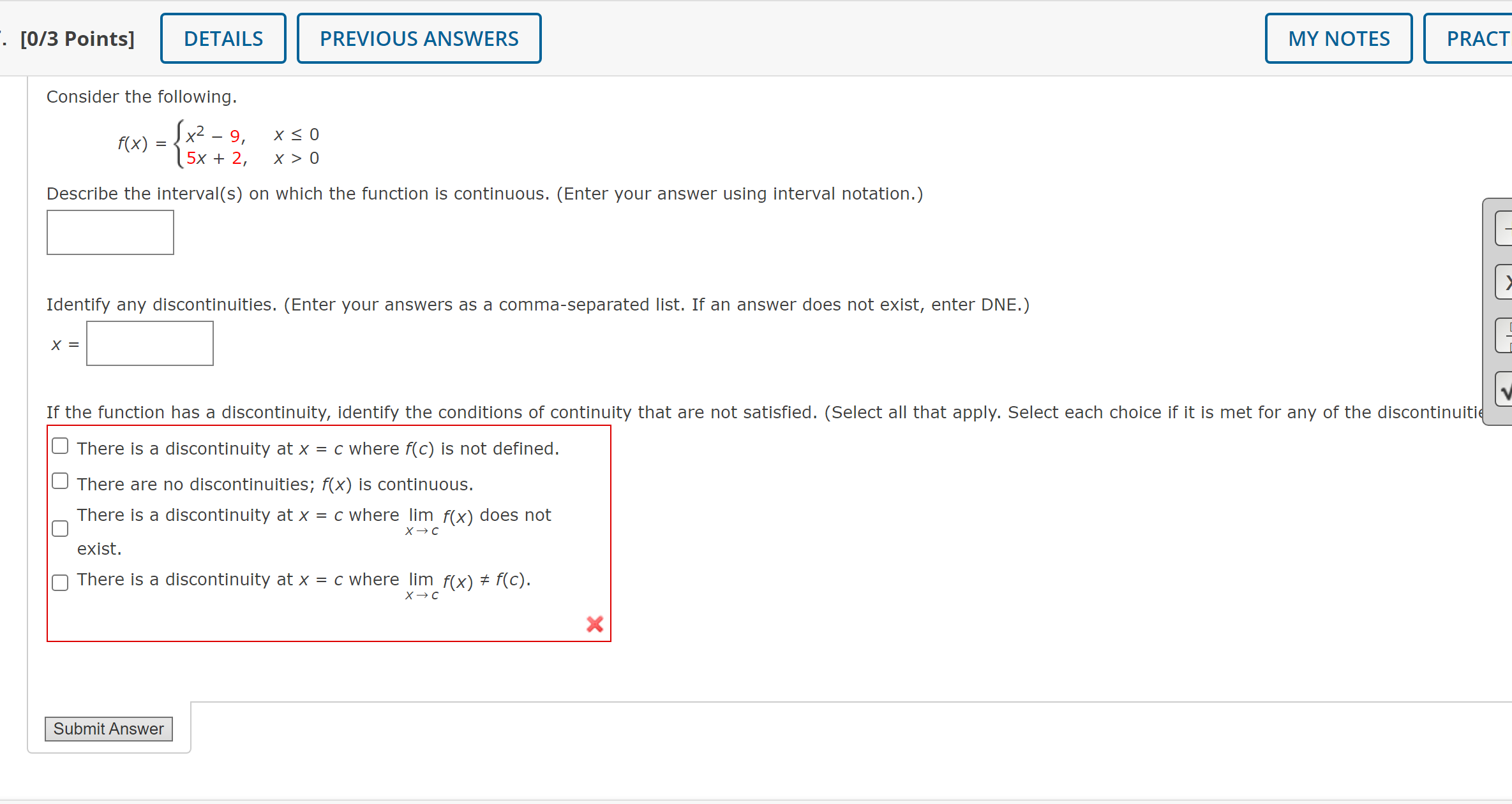 Solved Consider The Following F X {x2−9 5x 2 X≤0x 0