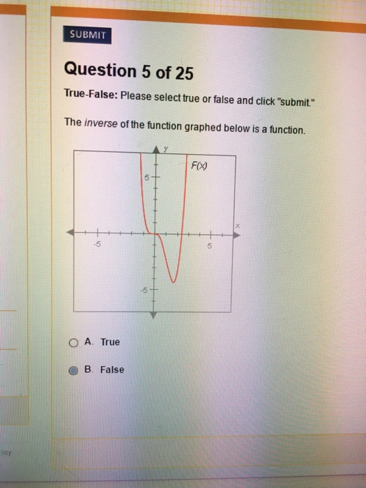 Solved Please select true or false and click "submit." The | Chegg.com