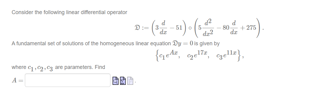 Solved Consider the following linear differential operator | Chegg.com