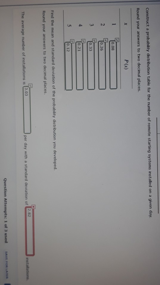 Solved Your answer is partially correct. Try again. One of | Chegg.com