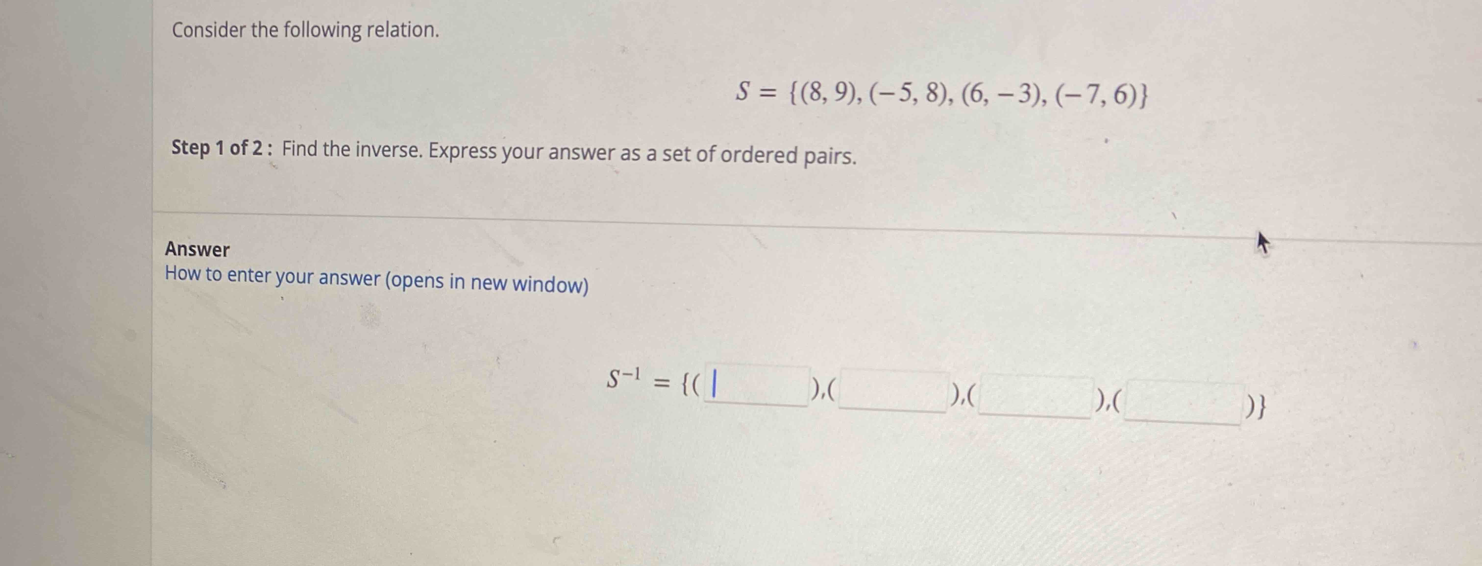 Solved Consider the following | Chegg.com