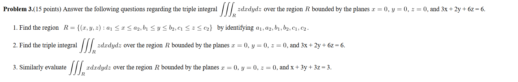 Solved Problem 3.(15 points) Answer the following questions | Chegg.com