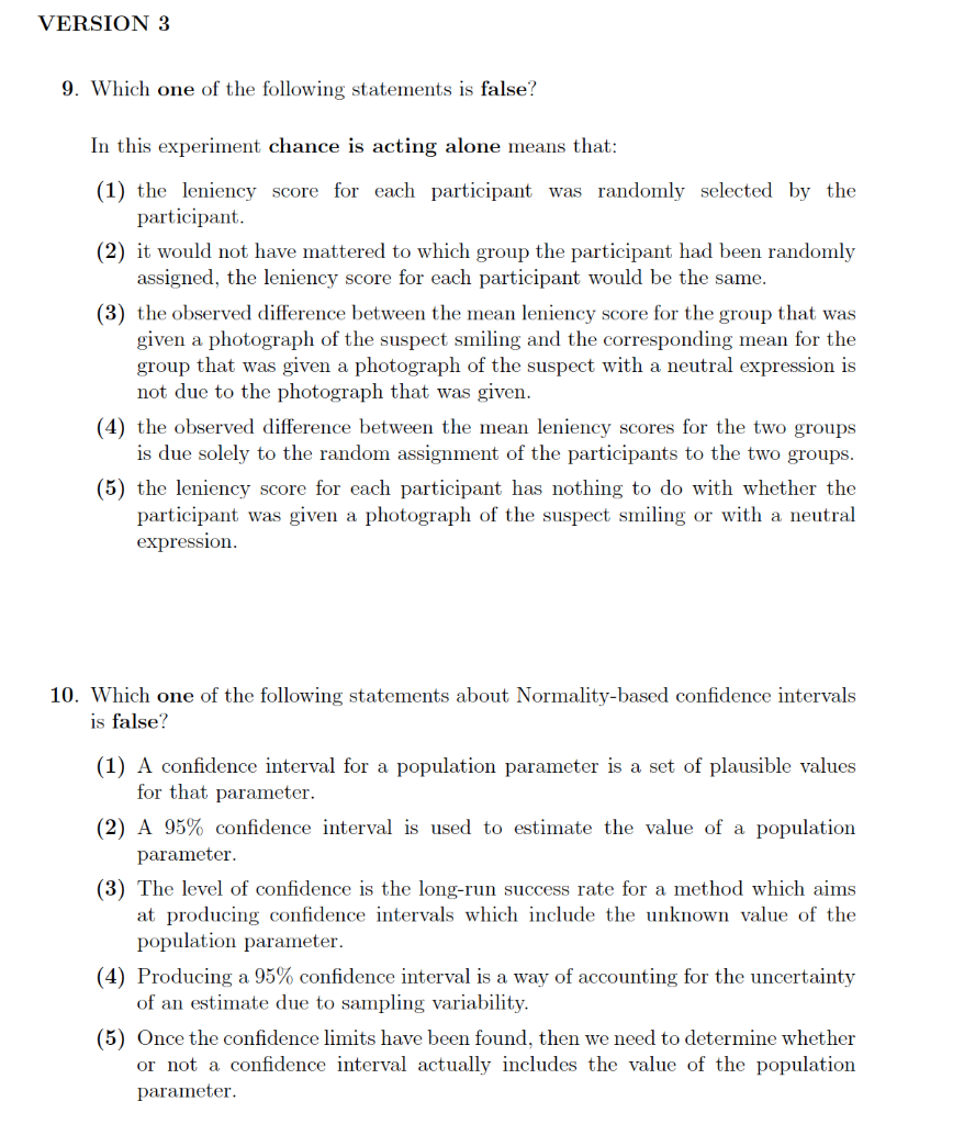 Solved Questions 6 to 9 refer to the following information. | Chegg.com