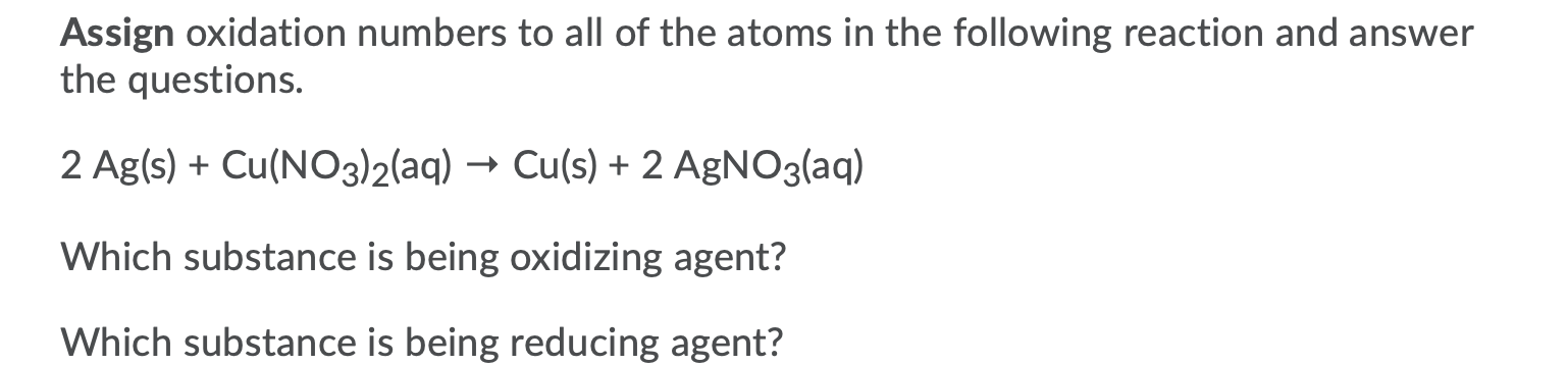 Solved Assign oxidation numbers to all of the atoms in the | Chegg.com