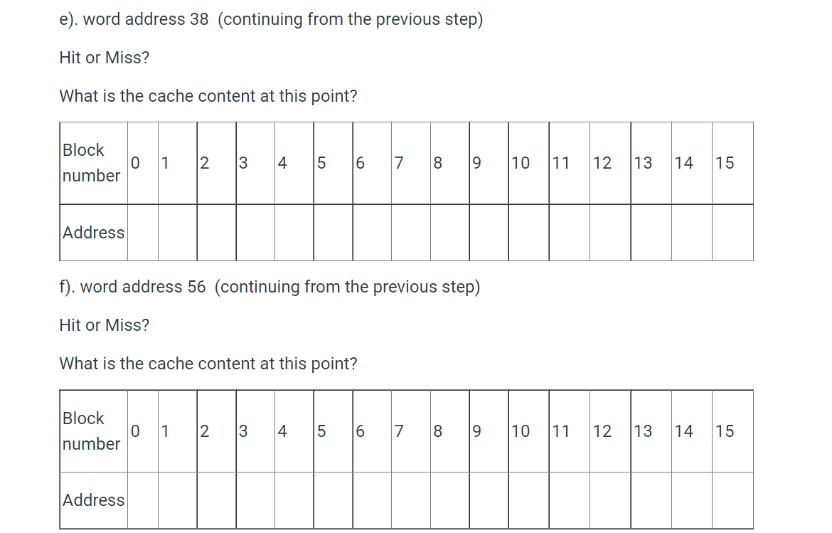Solved 3. (4 pts) Assume that you have a direct-mapped cache | Chegg.com
