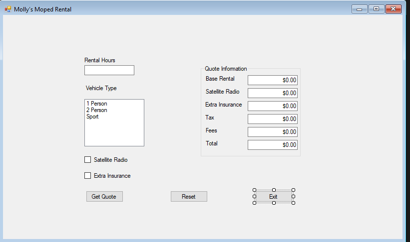 Solved Variables Your application will require the use of | Chegg.com