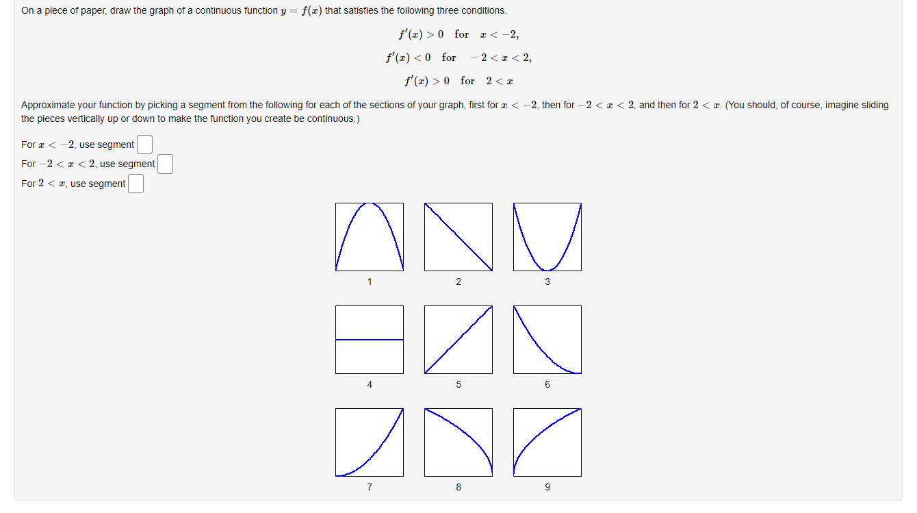 Solved On a piece of paper, draw the graph of a continuous | Chegg.com