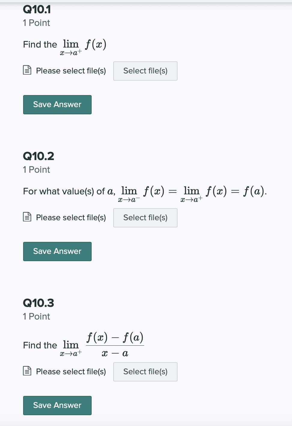 Solved Q10 3 Points Let {x−a∣x2−a2∣,(x+a)2 if x | Chegg.com Solved Q10 3 Points Let {x−a∣x2−a2∣,(x+a)2 if x | Chegg.com