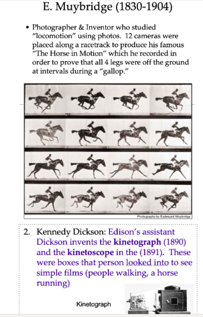 Solved Film History Film or "moving pictures" develop from | Chegg.com