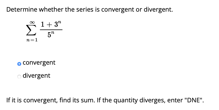 Solved Determine whether the series is convergent or | Chegg.com