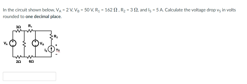 Solved In the circuit shown below, VA = 2 V, V8 = 50 V, R2 = | Chegg ...
