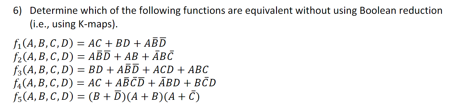 Solved 6) Determine which of the following functions are | Chegg.com