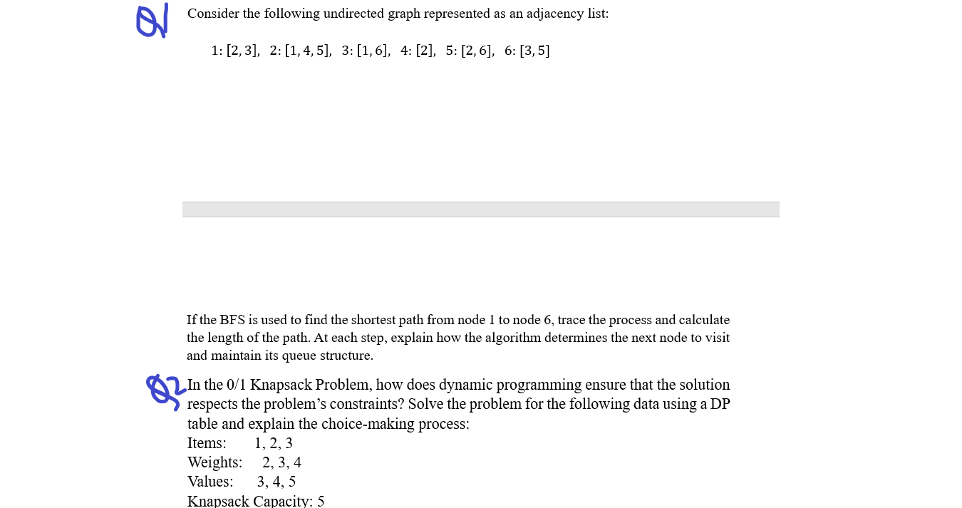 Solved Consider the following undirected graph represented | Chegg.com