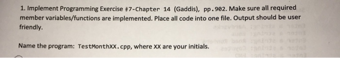 Solved per monil. 7. Month Class rs: Design a class named | Chegg.com
