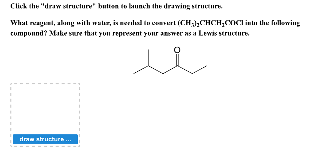 Solved Click the "draw structure" button to launch the | Chegg.com