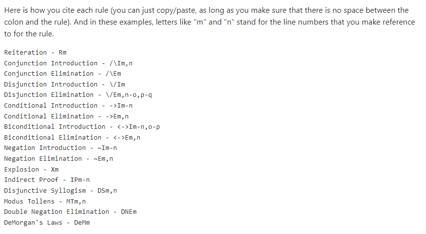 Solved Here is how you cite each rule (you can just | Chegg.com