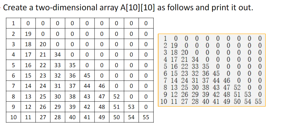 Solved In c++, increment by 1 for each element in a vertical | Chegg.com