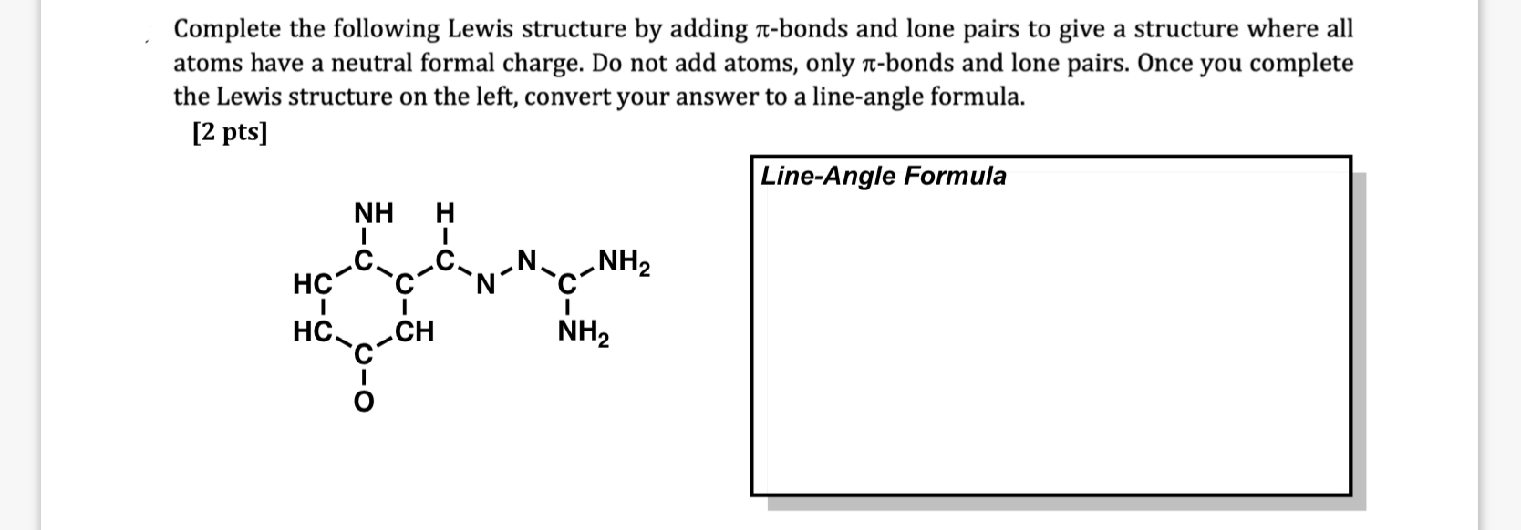 Solved Complete the following Lewis structure by adding | Chegg.com
