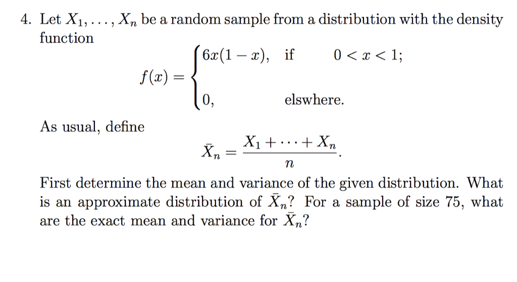 Solved 3. LetXn be the mean of a random sample of size n | Chegg.com