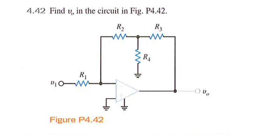 Solved 4.42 Find v, in the circuit in Fig. P4.42. R3 R2 w RA | Chegg.com