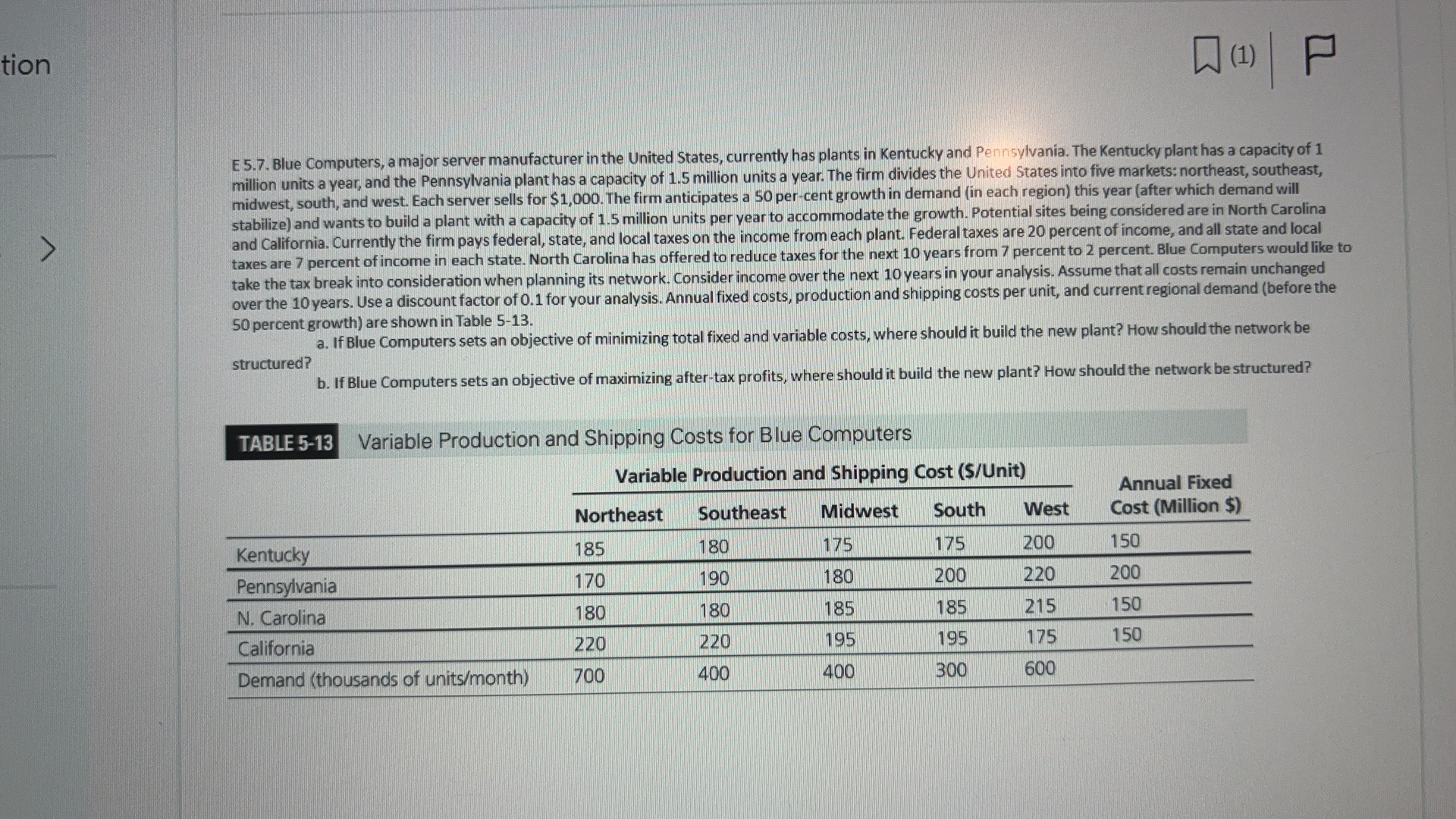 Solved only do the question by using solver please note that | Chegg.com