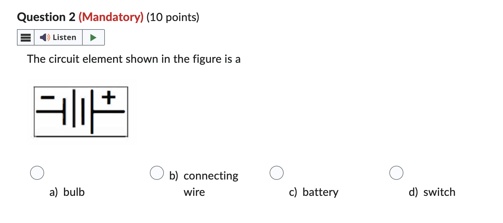 Solved Question 2 (Mandatory) (10 ﻿points)The circuit | Chegg.com