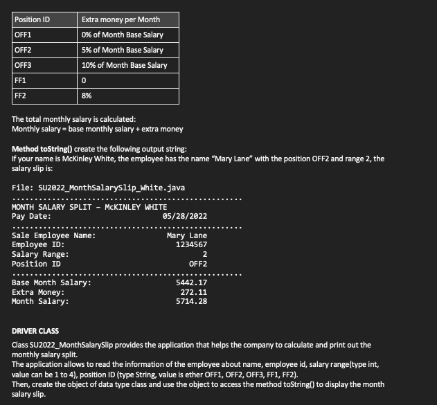 Solved You must use Object Oriented Programming to provide | Chegg.com