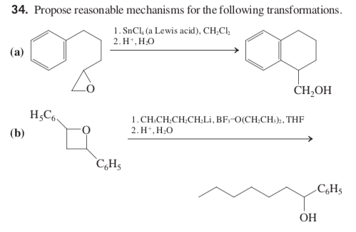 Solved 34. Propose reasonable mechanisms for the following | Chegg.com