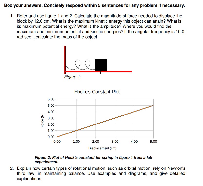 Solved Box your answers. Concisely respond within 5 | Chegg.com